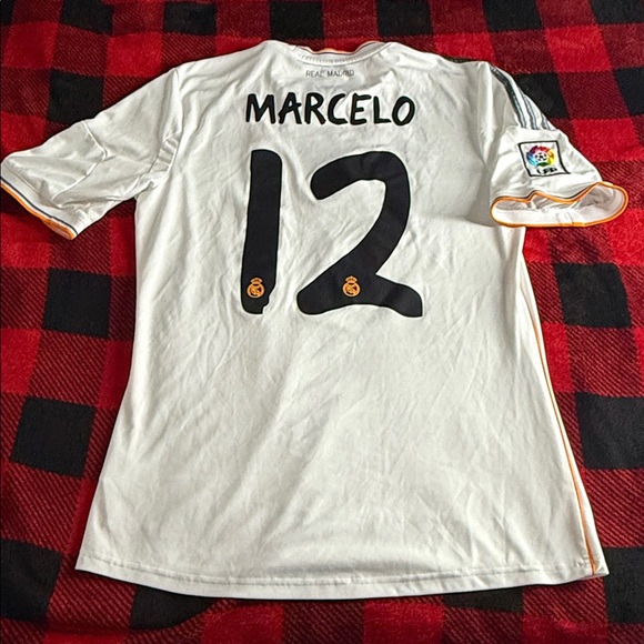 adidas | Shirts | Real Madrid 2 Marcelo 21314 Adidas La Liga Home ...